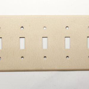 Vintage Steel 5 Light Switch Plate | Olde Good Things